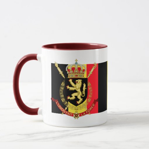 belgium emblem mug | Zazzle
