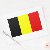 Belgium flag rectangular sticker | Zazzle