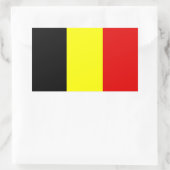 Belgium flag rectangular sticker | Zazzle