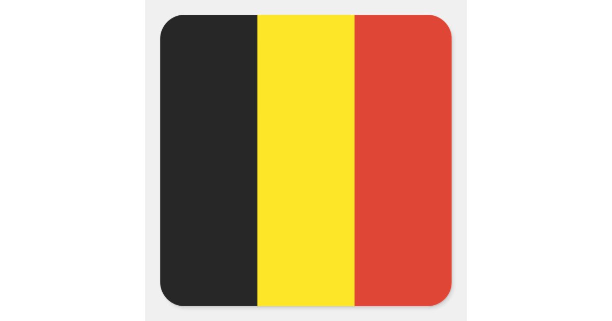 Belgium Flag Sticker | Zazzle