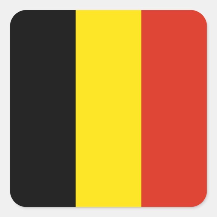 Belgium Flag Sticker | Zazzle.com