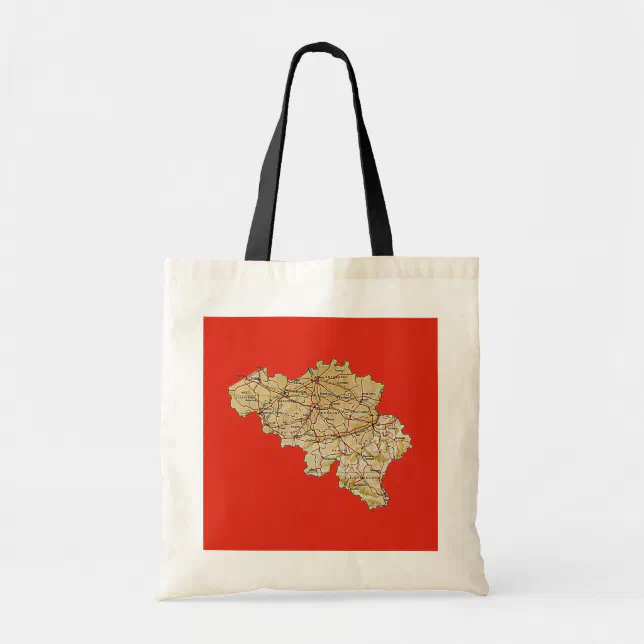 Belgium Map Bag | Zazzle