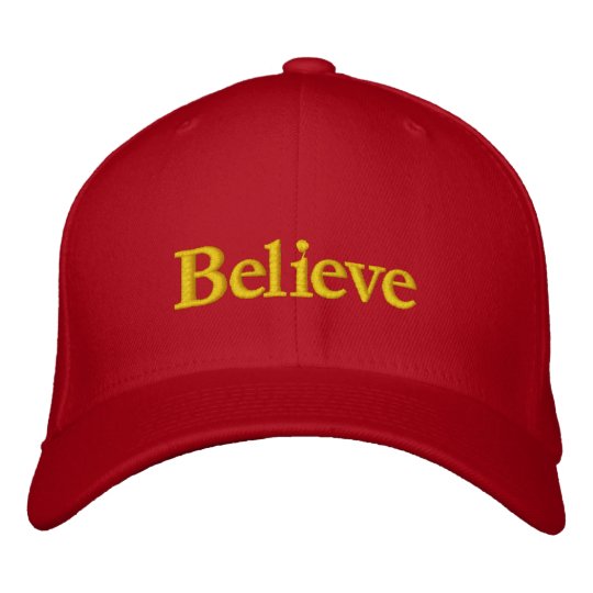 Believe Baseball Cap | Zazzle.com