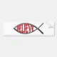 Believe Fish- Red Bumper Sticker | Zazzle