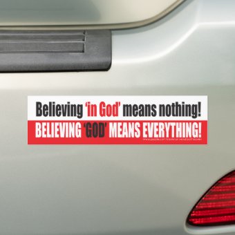 Believe God Bumper Sticker | Zazzle