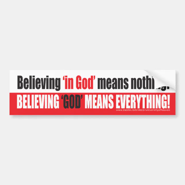 Believe God Bumper Sticker | Zazzle