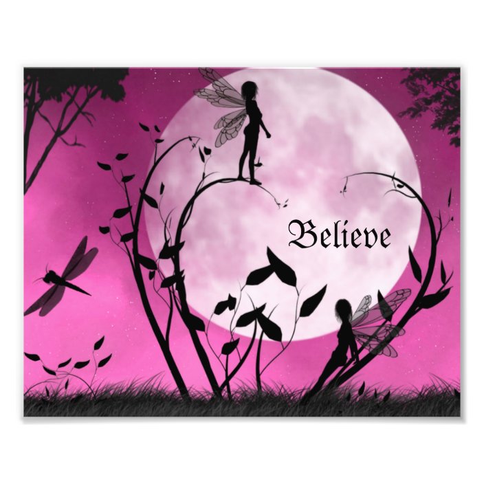 Believe in fairies 10X8 Print | Zazzle.com