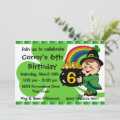 Believe In Leprechauns Birthday Party Invitation | Zazzle
