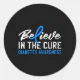 Believe in the Cure T1D Type 1 Diabetes Awareness Classic Round Sticker ...