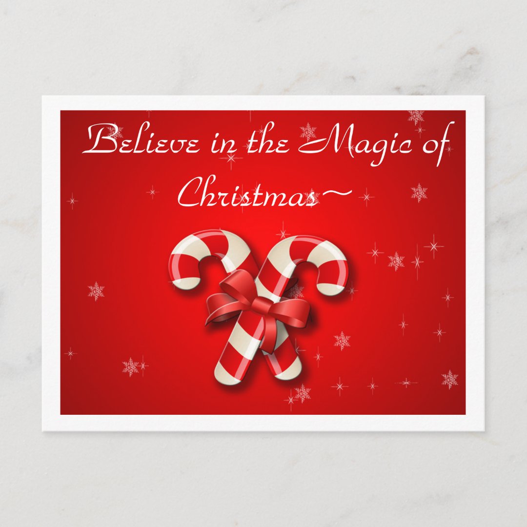 Believe in the Magic of Christmas Inmate Post Card | Zazzle