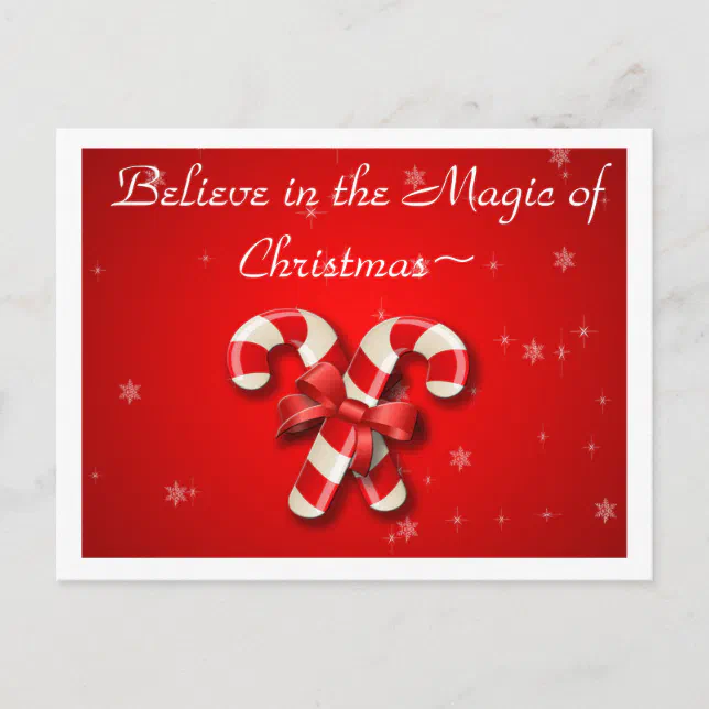Believe in the Magic of Christmas Inmate Post Card | Zazzle