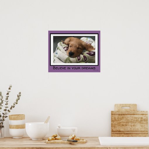 Believe in Your Dreams Poster | Zazzle