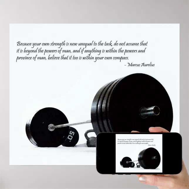 Believe in your own strength poster | Zazzle