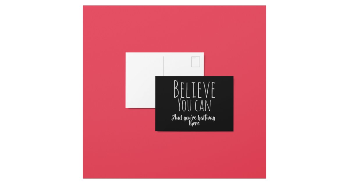 Believe In Yourself Affirmation Postcard | Zazzle