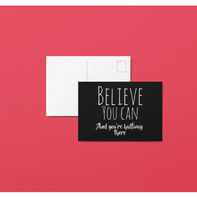 Believe In Yourself Affirmation Postcard | Zazzle