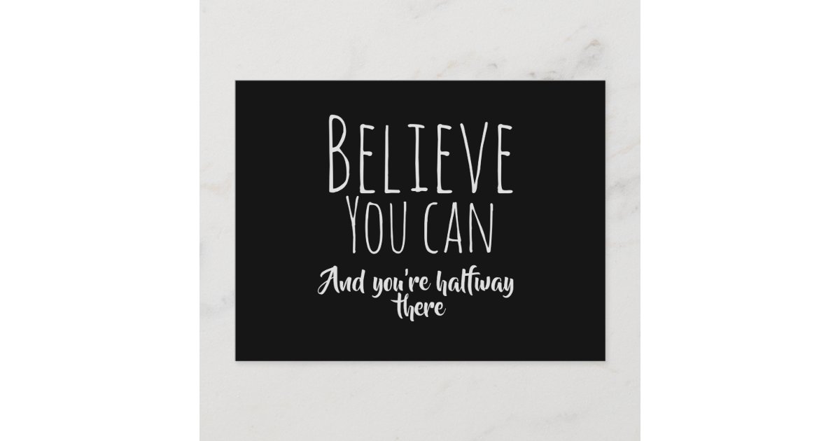 Believe In Yourself Affirmation Postcard | Zazzle