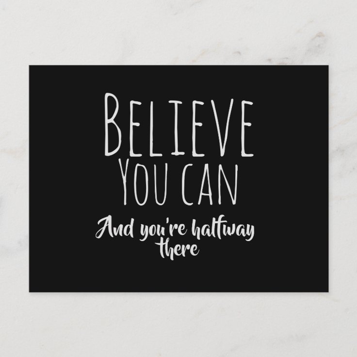 Believe In Yourself Affirmation Postcard | Zazzle