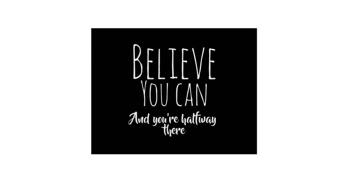 Believe In Yourself Affirmation Postcard | Zazzle.com