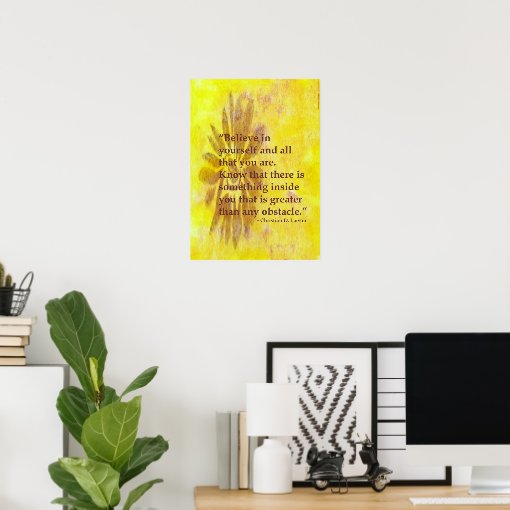 Believe In Yourself Motivational Poster | Zazzle