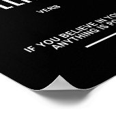 Believe In Yourself Motivational Quote Poster | Zazzle