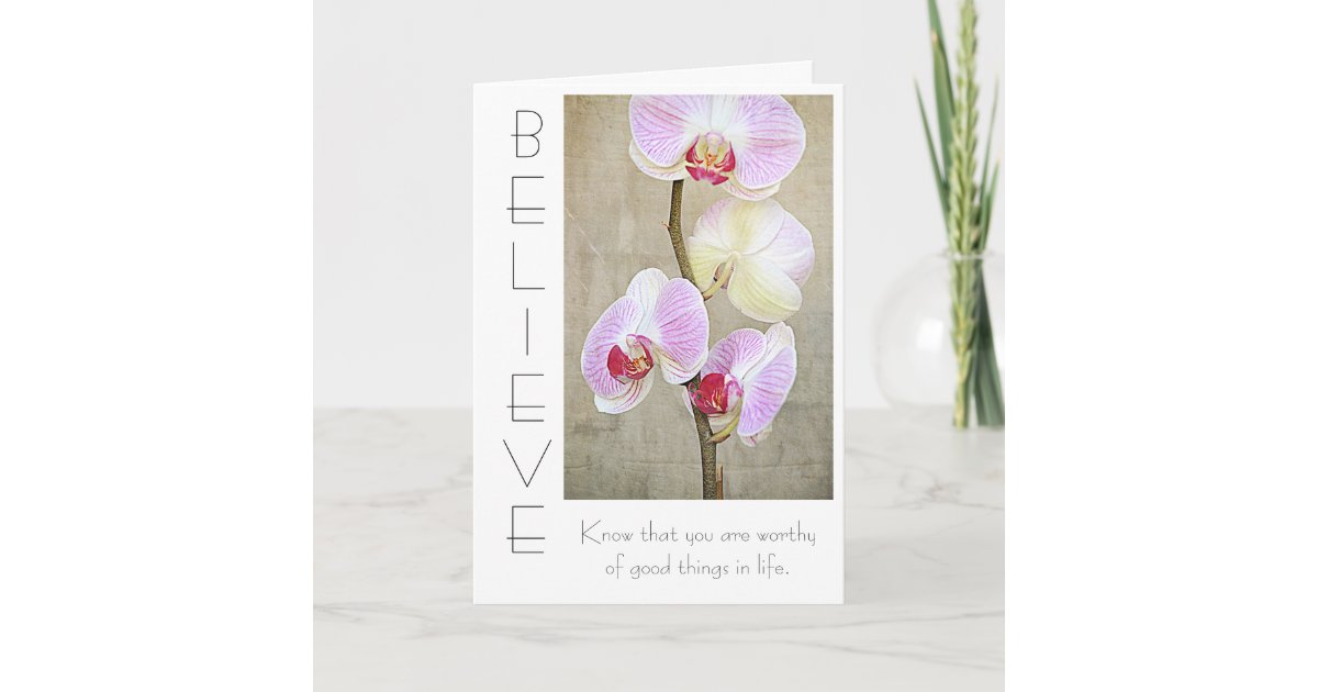 Believe Inspirational Card | Zazzle