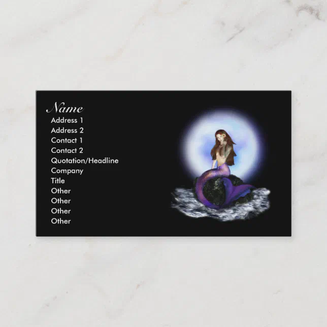 Believe Mermaid Business Cards 2 | Zazzle