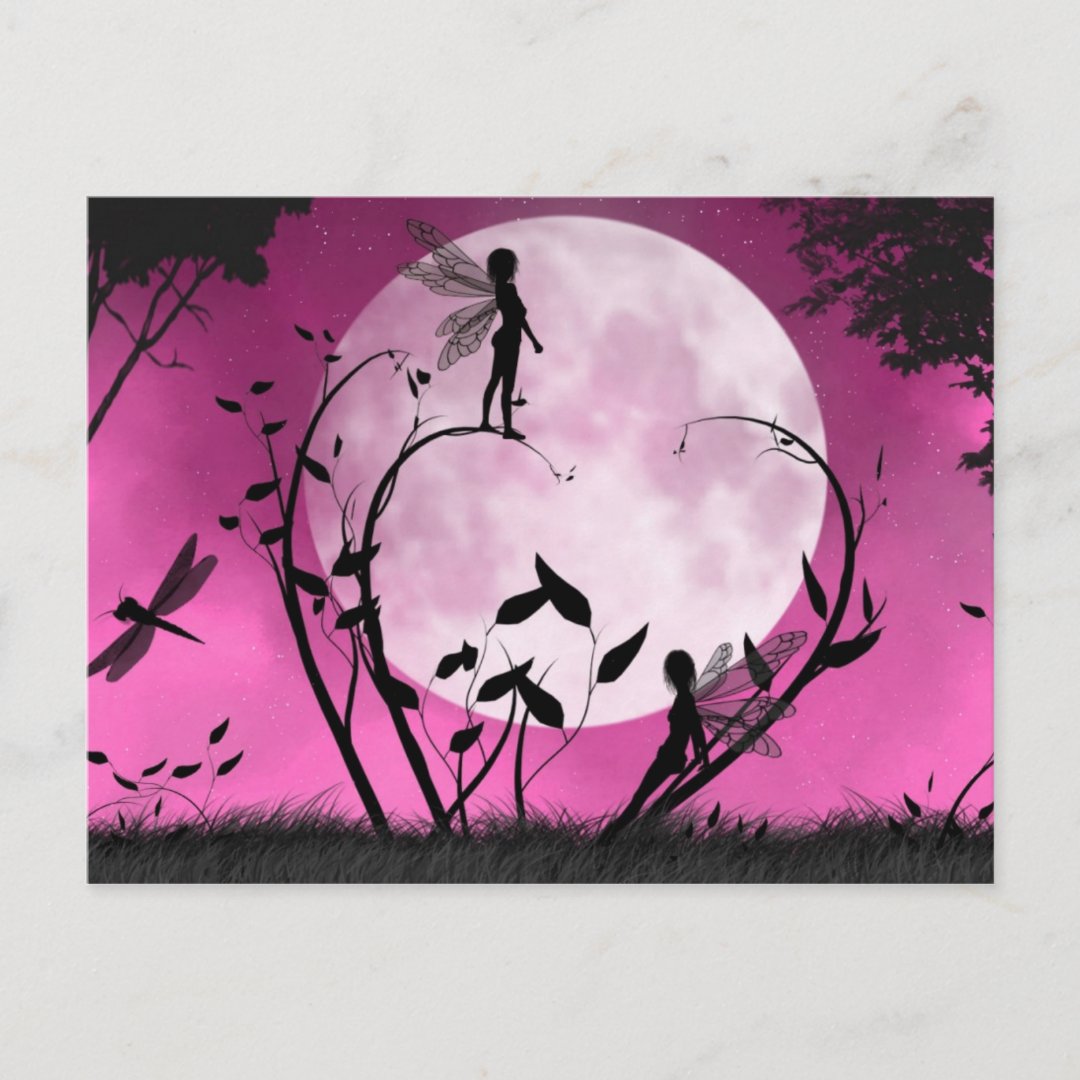 Believe moonlight fairy Postcard | Zazzle