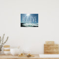 Believe Motivational Saying Poster | Zazzle