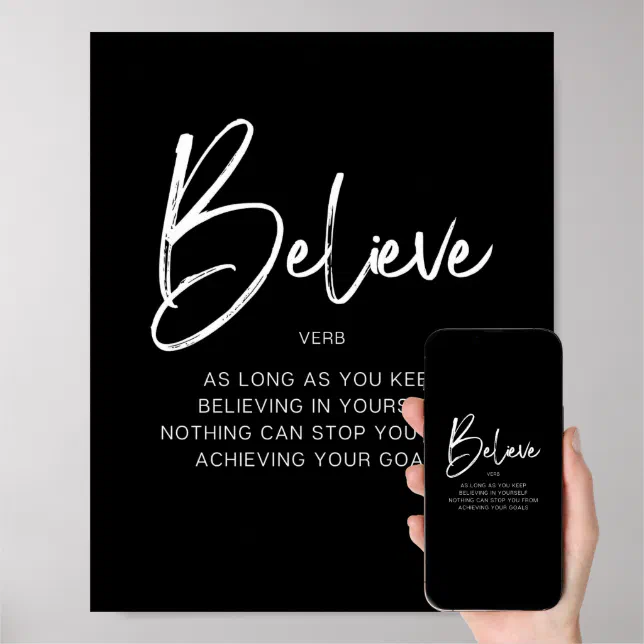 Believe Poster | Zazzle
