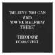 Believe You Can Roosevelt Inspirational Quote Poster | Zazzle