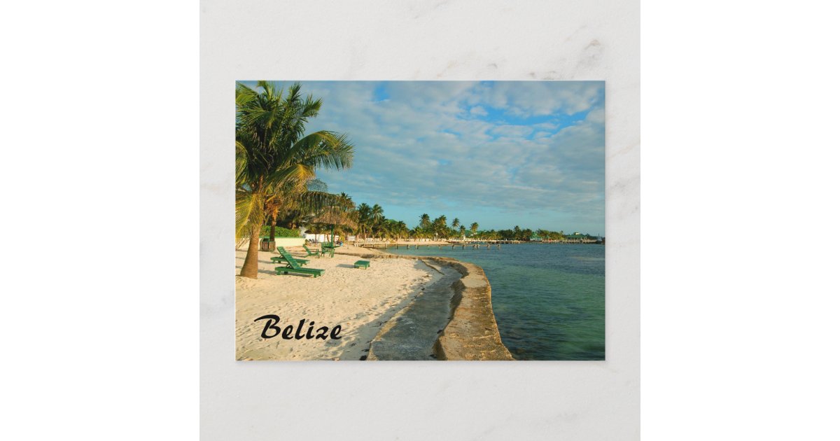 Belize Beach Postcard | Zazzle
