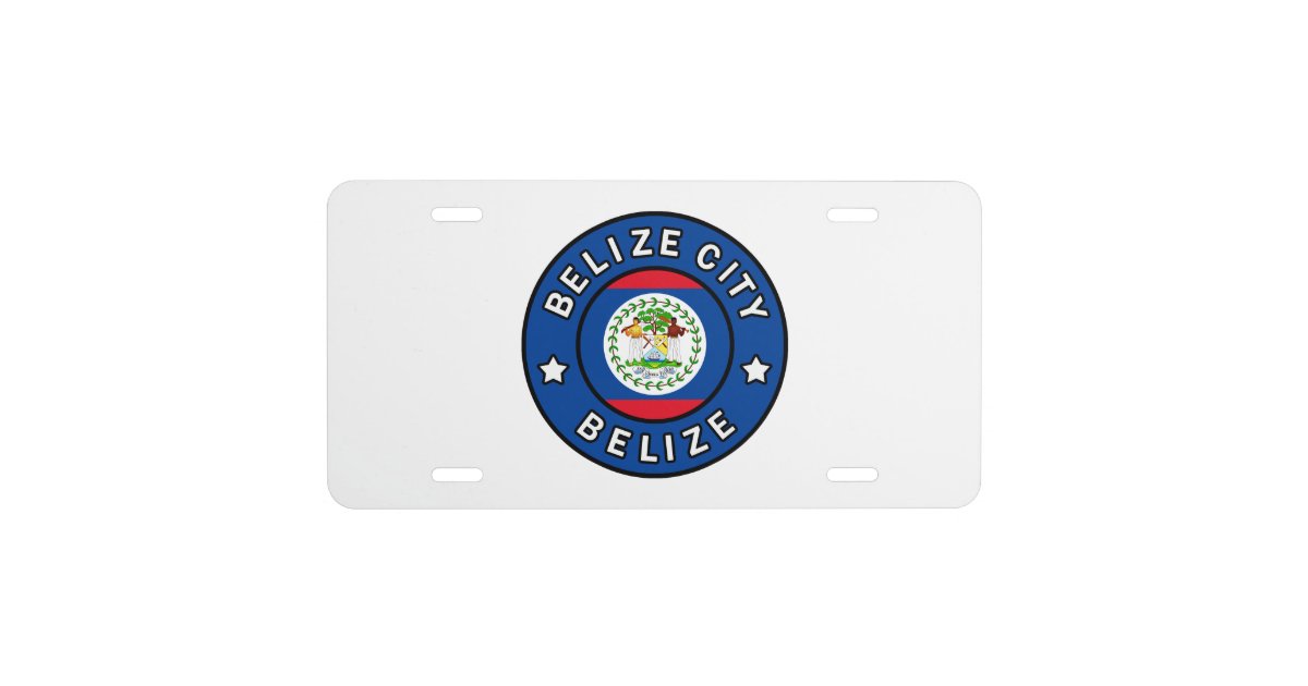 Belize City Belize License Plate | Zazzle