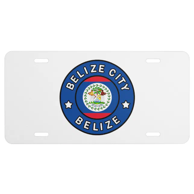 Belize City Belize License Plate | Zazzle