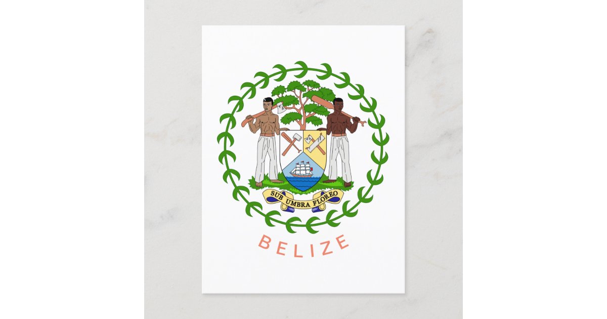 Belize Coat of Arms Postcard | Zazzle