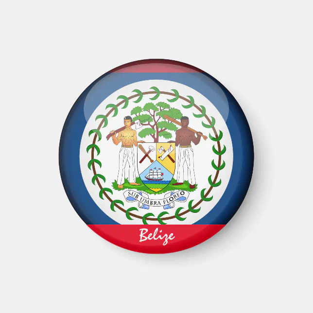 Belize flag & America - travel/sports fans Magnet | Zazzle