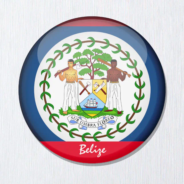 Belize flag & America - travel/sports fans Magnet | Zazzle