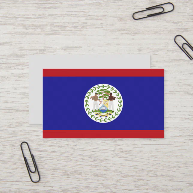 Belize flag business card | Zazzle