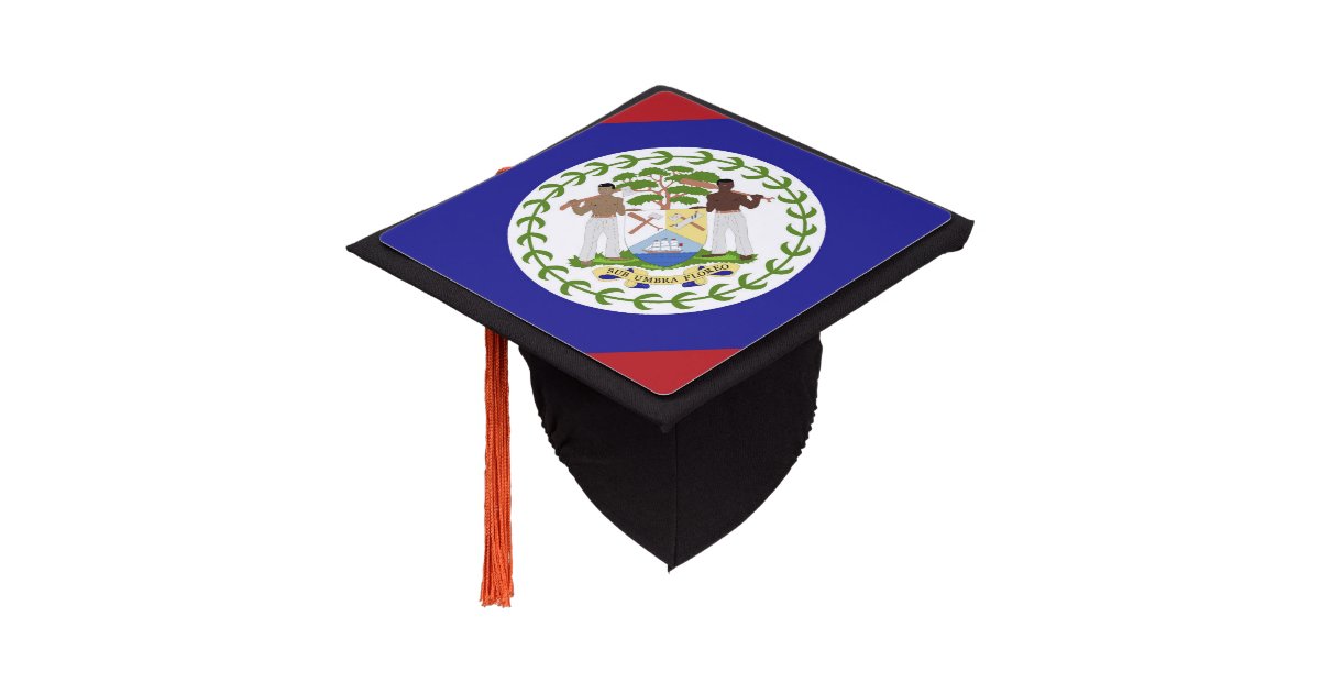 Belize flag graduation cap topper | Zazzle