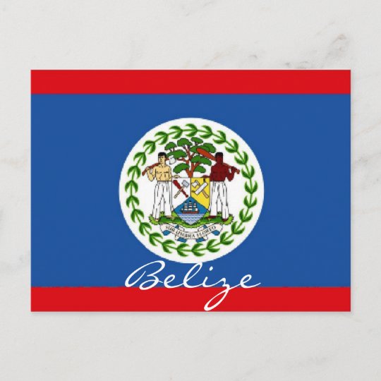 Belize flag postcard | Zazzle.com