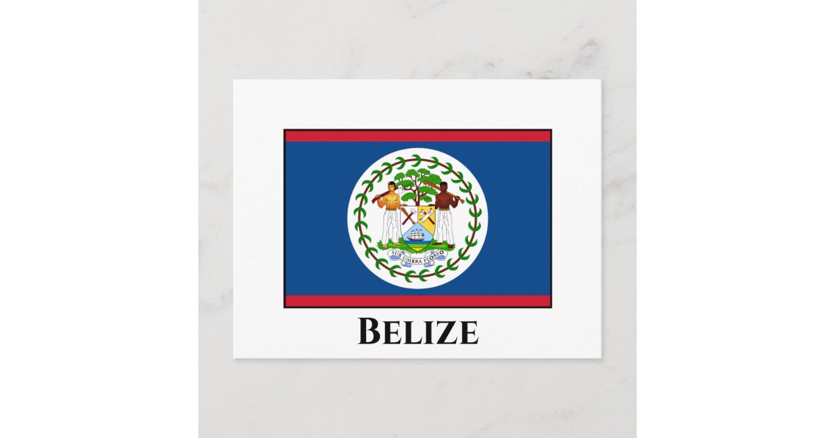 Belize Flag Postcard | Zazzle