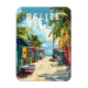Belize Illustration Travel Art Vintage Magnet | Zazzle