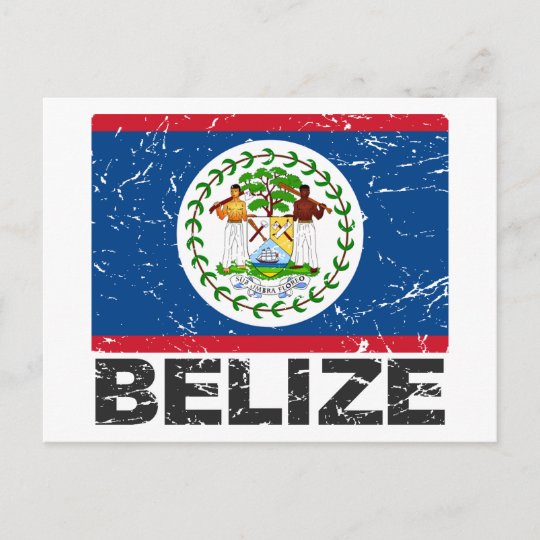 Belize Vintage Flag Postcard | Zazzle.com