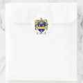 BELL FAMILY CREST - BELL COAT OF ARMS CLASSIC ROUND STICKER | Zazzle