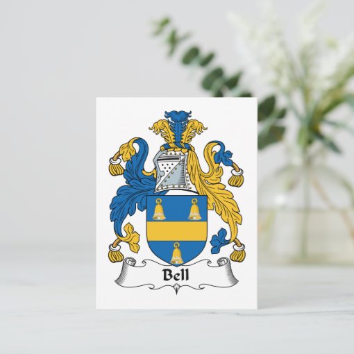 Bell Family Crest Postcard | Zazzle