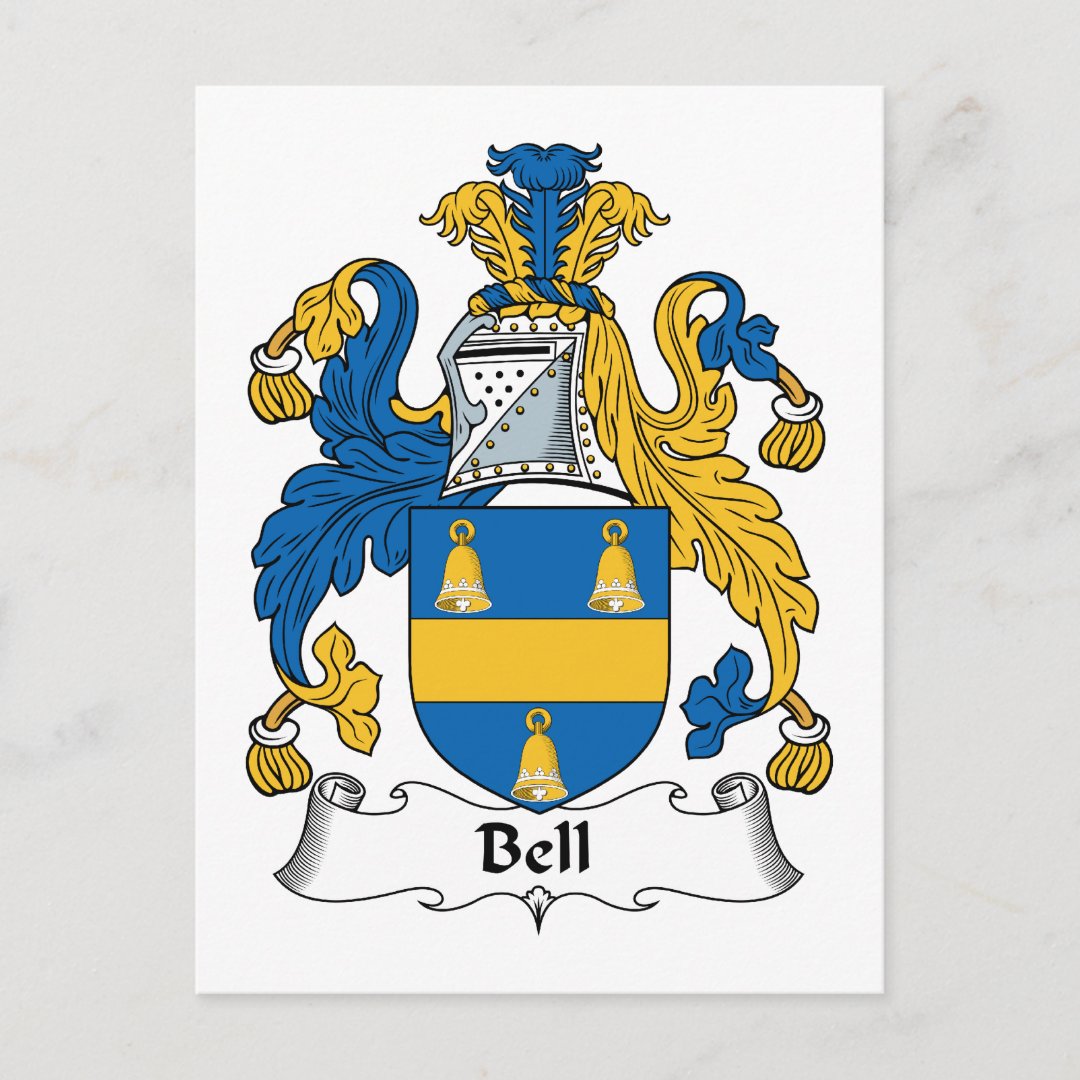 Bell Family Crest Postcard | Zazzle