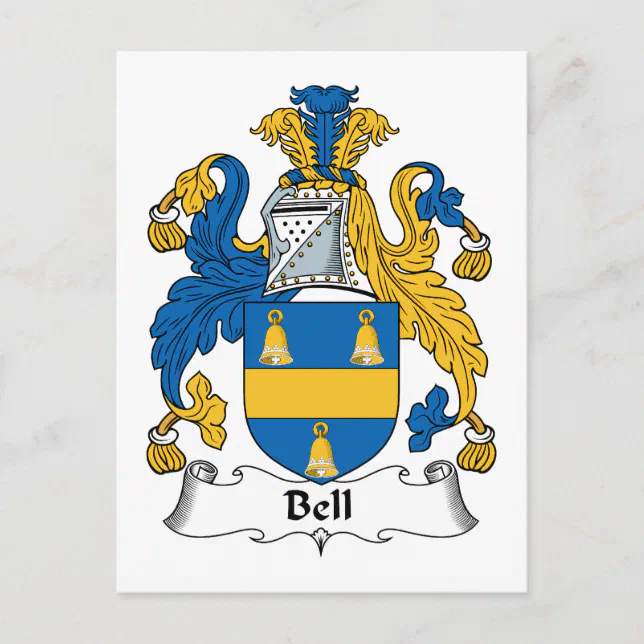 Bell Family Crest Postcard | Zazzle