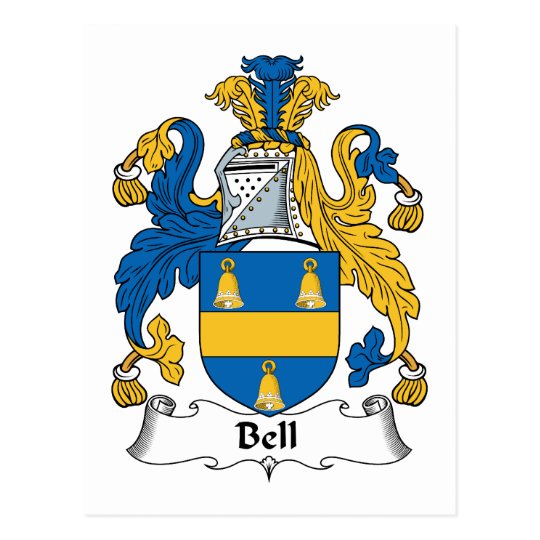 Bell Family Crest Postcard | Zazzle.com