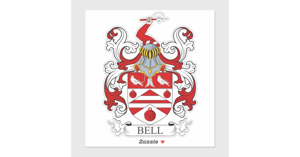 Bell Family Crest Sticker | Zazzle
