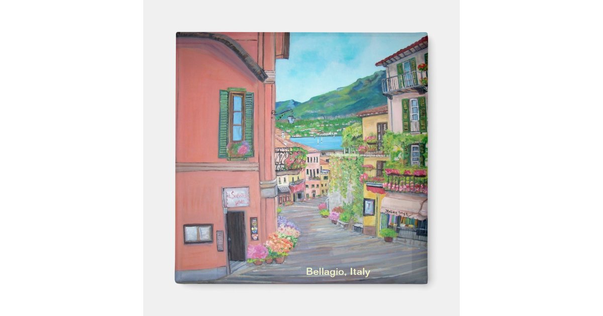 Bellagio Street, Italy - Magnet | Zazzle