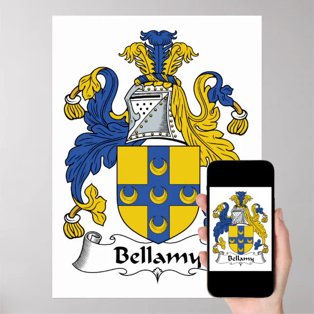 Bellamy Family Crest Poster | Zazzle